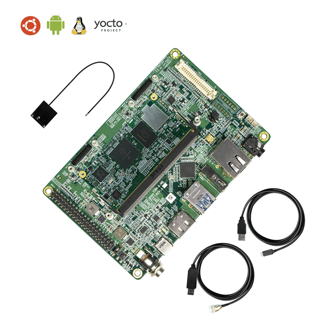 NXP i.MX8M Nano Evaluation Kit with Baseboard and System-on-Module Cortex-A53 EDM Type G SOM ...