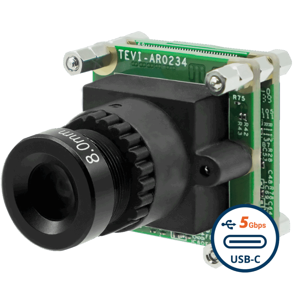 USB3 Type C PCB Board Level camera with onsemi AR0234 2MP Full-HD Global Shutter with Onboard ...