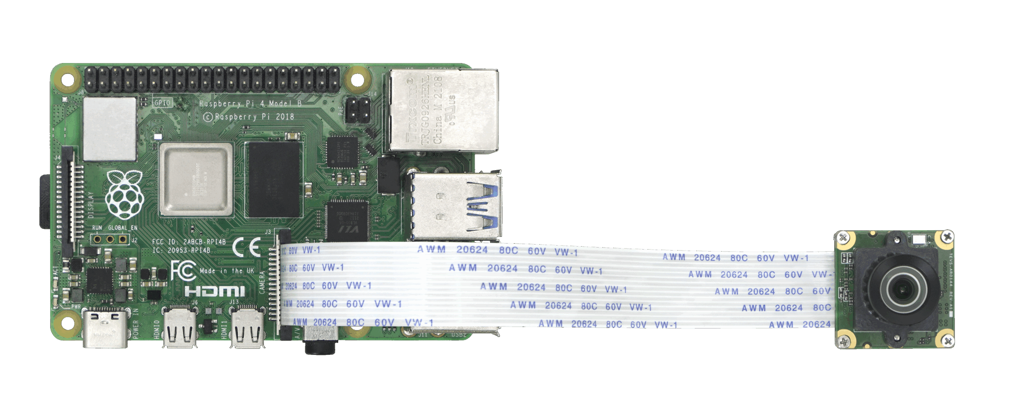 MIPI CSI-2 Cameras for Official Raspberry Pi 4 Model B - TechNexion