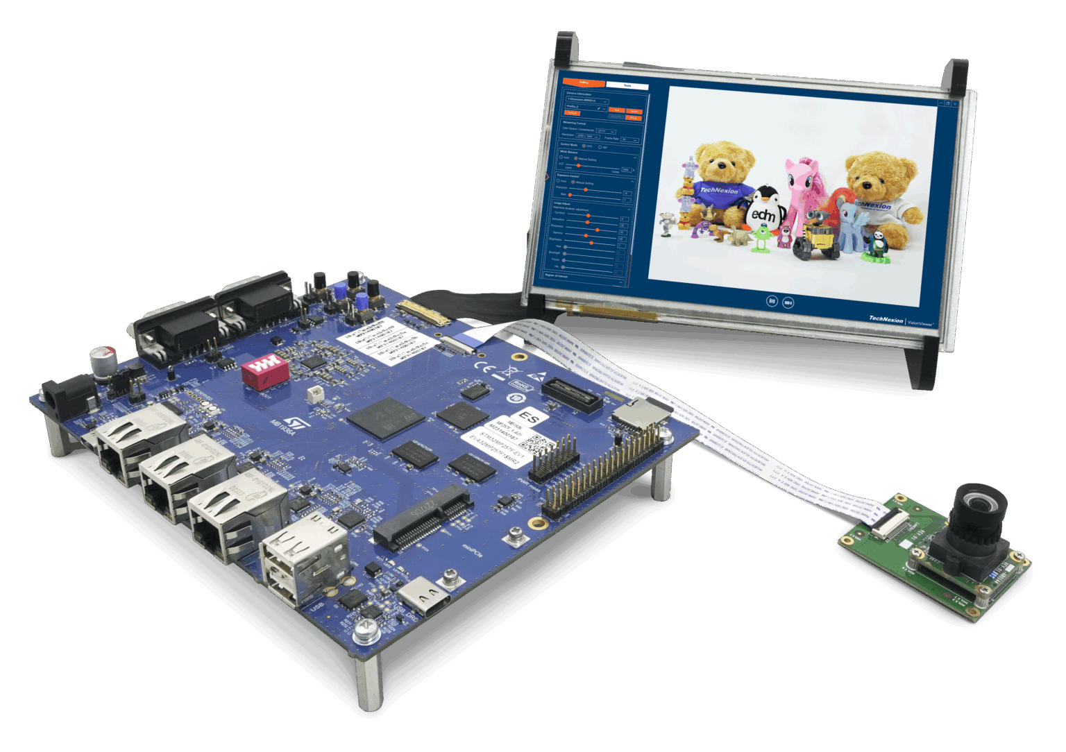 MIPI CSI-2 Cameras for Official ST STM32MP25 Evaluation Kit - TechNexion